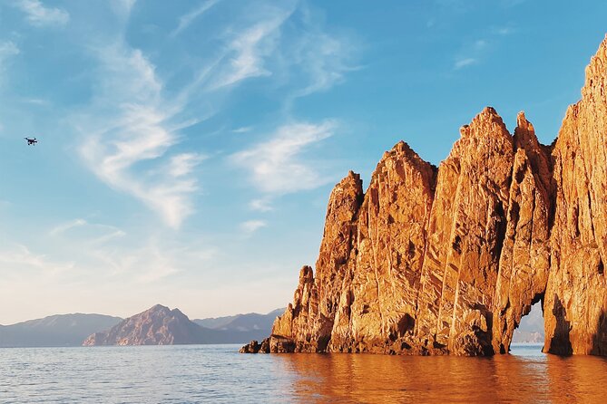 From Sagone/Cargèse: Sunset Aperitif Calanques de Piana Swimming - Key Points