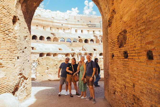Last Entry Colosseum, Arena, Forum & Rooftop Aperitif Small Group - A Close Look at the Tour Itinerary