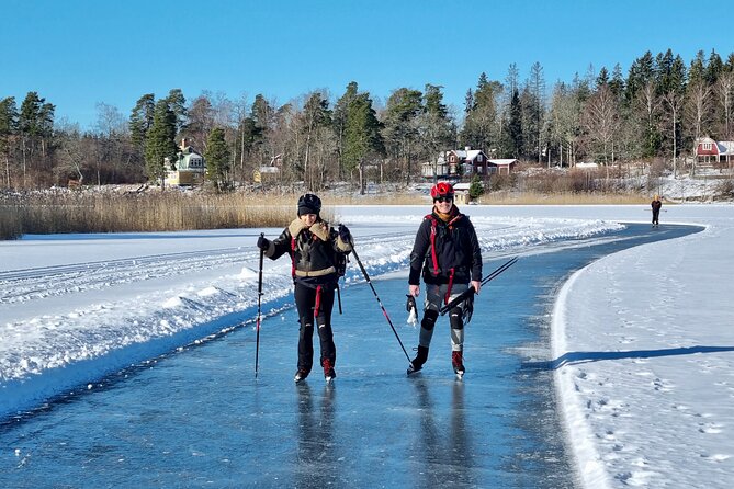 Nordic Ice Skating on a Frozen Lake in Stockholm - An In-Depth Look at the Experience