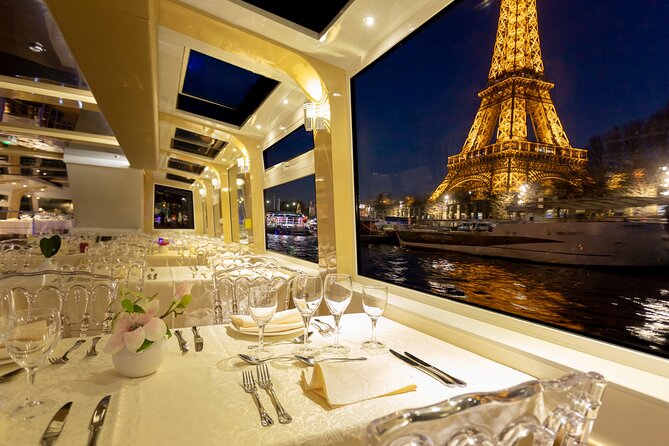 Paris Prestige Dinner Cruise from Eiffel Tower Area - What to Expect on the Paris Prestige Dinner Cruise