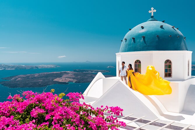 Private Flying Dress Photoshoot in Santorini - What to Expect from Your Flight Dress Photoshoot