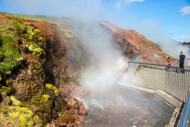 Private Silver Circle Tour of Iceland - The Power and Surreal Atmosphere of Deildartunguhver Hot Springs