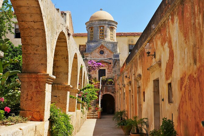 Shore Explore Chania: City Charm, Beach, Monastery & Winetasting - Key Points