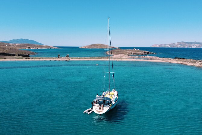 Small group,pass by Delos,swim in Rhenia,snap LVenice, free trans - Rhenia Island: Swimming, Snorkeling, and Lunch
