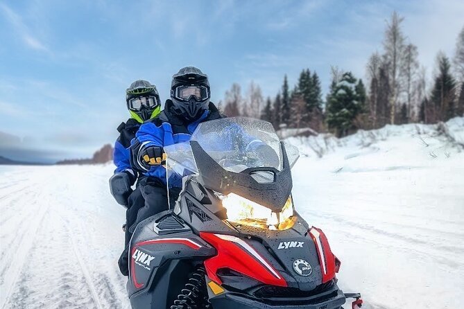 Snowmobile Tour with Small Group in Remote Wilderness 3 Hours - An Authentic Arctic Adventure in the Heart of Lapland