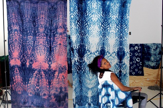 Textile Printing and Dyeing in Paris, France - Discovering Cyanotype Printing in a Parisian Garden