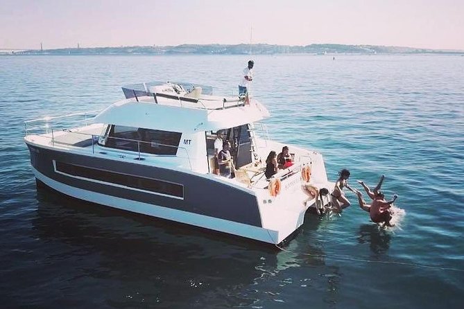 1H power catamaran up to 18 people in Lisbon - A Fresh Perspective of Lisbon: Private Power Catamaran Tour