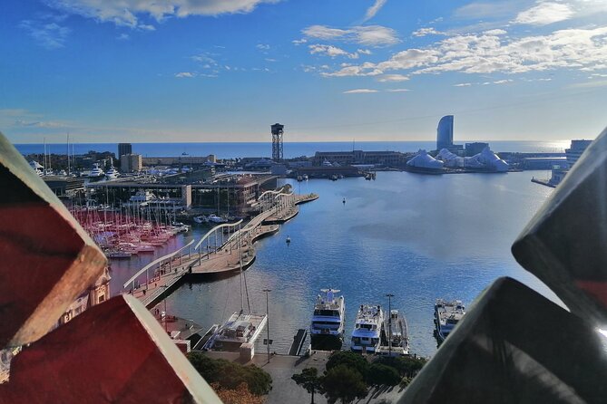 Columbus Monument Access With Barcelona Seaside Guided Tour - Crossing Rambla del Mar to Maremagnum