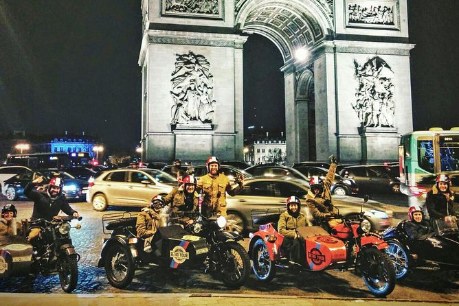Paris Vintage Tour by Night on a Sidecar with Champagne - The Detailed Itinerary: What You’ll See and Do