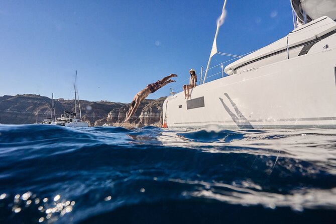 Santorini: Caldera Private Catamaran Cruise with Meal & Drinks - Practical Tips for Booking and Enjoyment