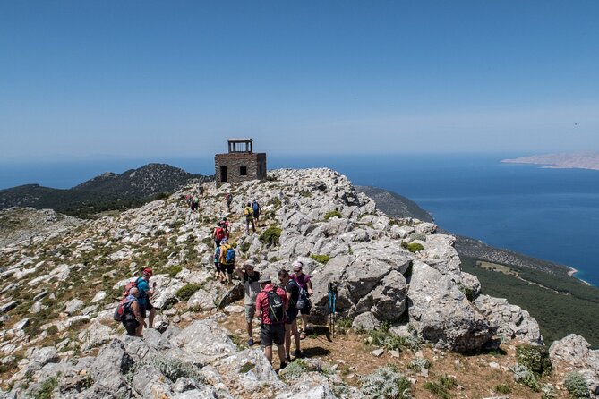 Small Group Hiking on Mount Akramitis in Rhodes - The Downward Path: Stony Trails and Scenic Views