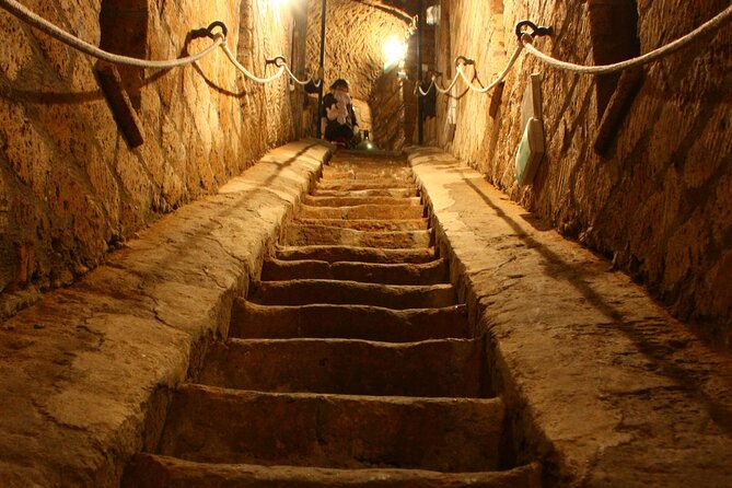 Aperitif in the famous underground caves of Orvieto - The Authentic Atmosphere and Social Vibe