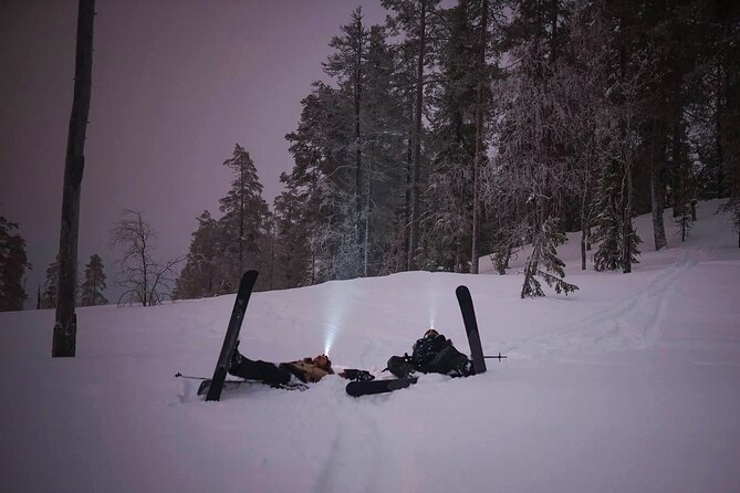 Ski Trekking under the Northern Lights - The Experience in Action
