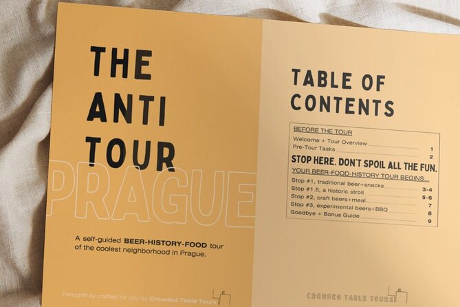 Anti Tour Prague - Self Guided Beer and Food Tour - The Balance of Value, Authenticity, and Independence