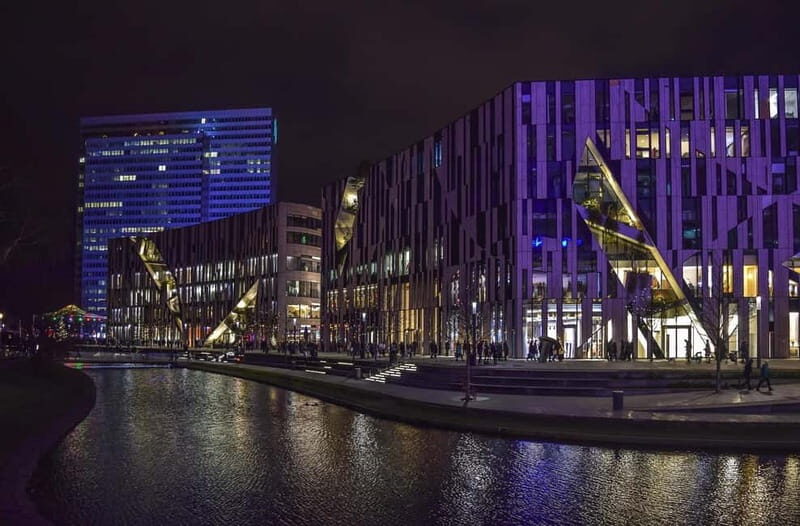 A walk through Düsseldorf - The Rhine Promenade: Scenic River Views
