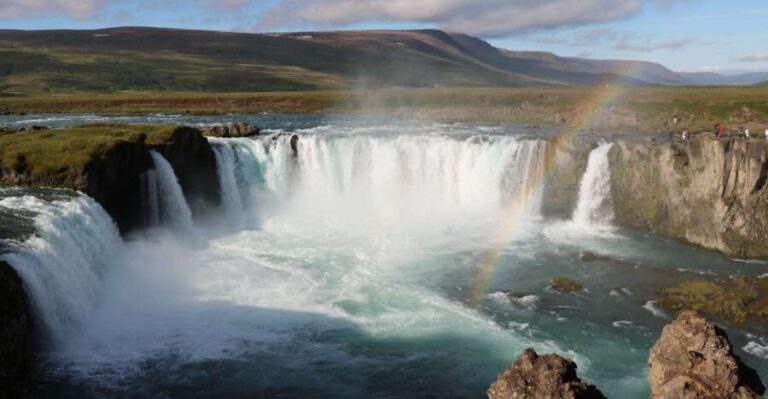 Akureyri Port: Lake Mývatn & Goðafoss Waterfall Day Trip - First Major Stop: Goðafoss Waterfall