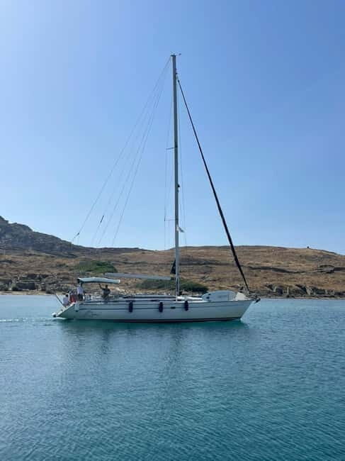 All inclusive Delos &Rhenia Sailing Experience Free Transfer - Swimming and Snorkeling on Rhenia