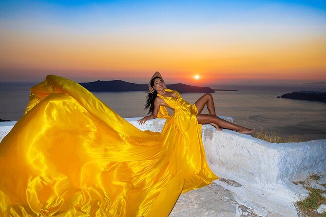 Amazing Flying Dress Photoshoot in Santorini - The Experience Breakdown: What You Can Expect