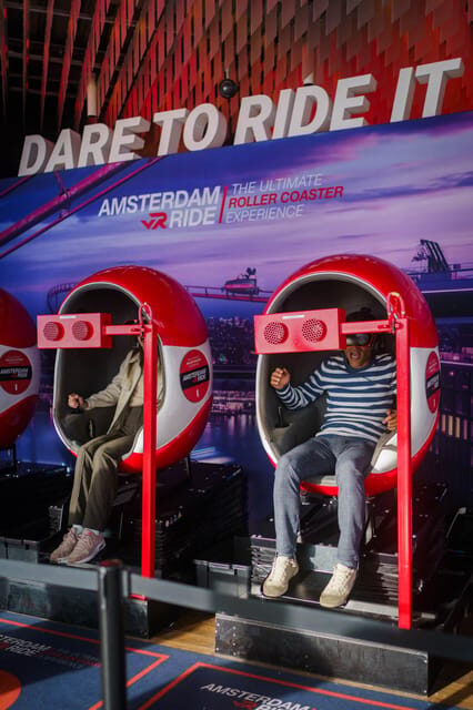 Amsterdam: A'DAM Lookout Entry Ticket with 2 Drinks - The Elevator and the Atmosphere