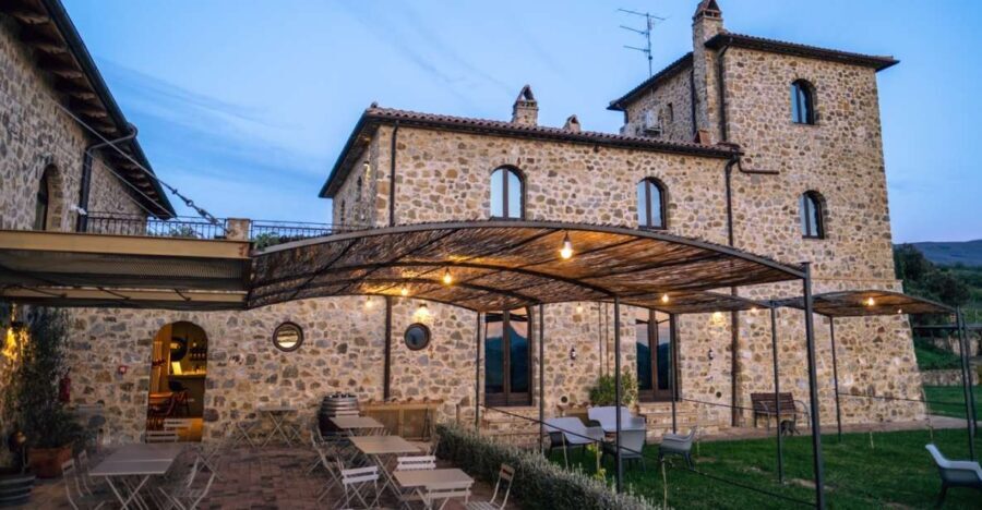 Aperitif on the Terrace of Podere Montale at Sunset - The Wines and Food