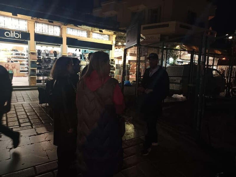 Athens: Horror Mythology Evening Tour with a Guide - Winding Along Dionysiou Areopagitou Street
