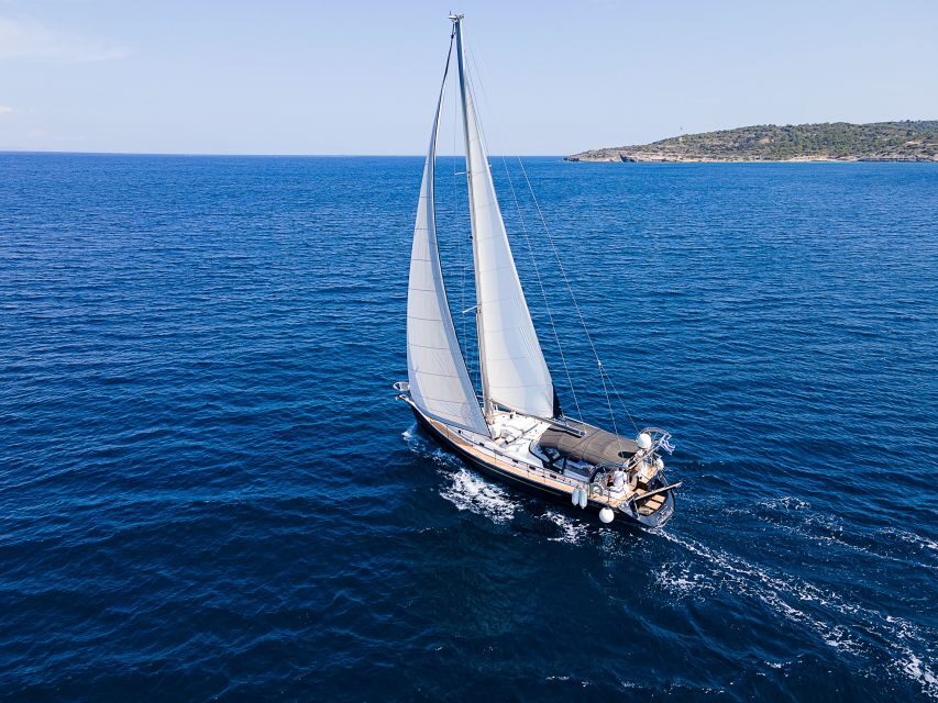Athens Riviera: Private daily sailing cruise with lunch - First Stop: Ydrousa Island