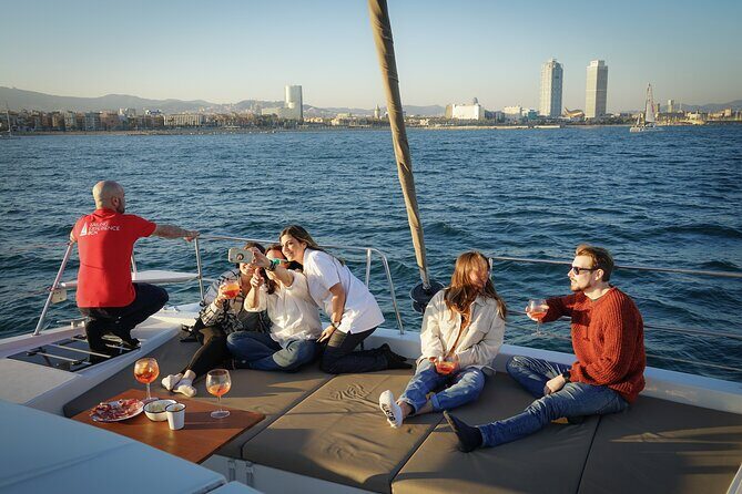 Barcelona Catamaran Private Experience up to 12 passengers - Onboard Activities and Amenities