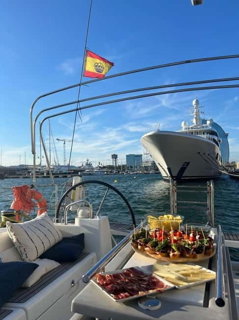 Barcelona: Sailing Tour + Food, Drinks, Swim & Sunset Option - The Itinerary and What to Expect