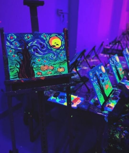 Barcelona: Wine and Van Gogh Paint and Sip Painting Class - What the Tour Looks Like Step-by-Step