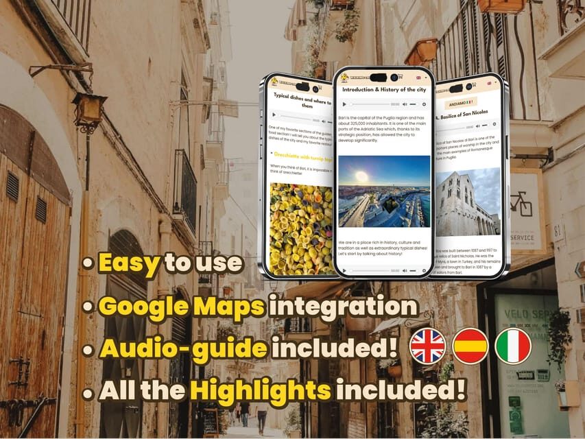 Bari: Digital guide made with a Local for your tour - A Detailed Look at the Itinerary and Highlights