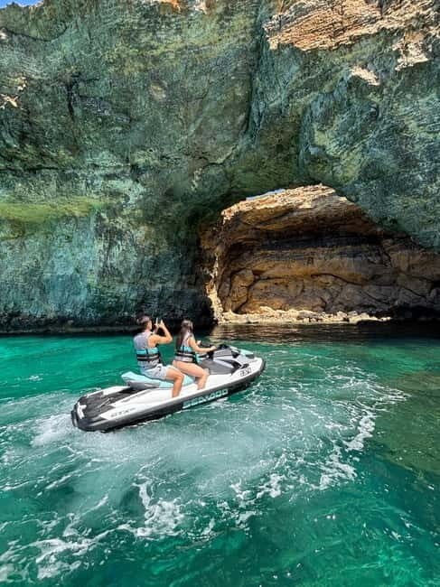 Blue Lagoon & Crystal Lagoon Jet Ski Tour with Photos - Sea Caves and Fish Feeding: Hidden Treasures