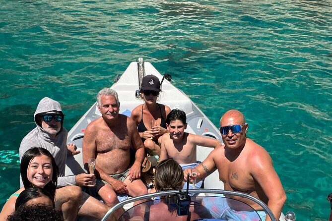 Boat excursion from Marina Piccola Cagliari with aperitif - The Value of the Trip