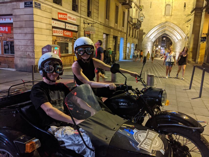 Bordeaux: Nighttime Sidecar Tour with Wine Tasting - The Authentic Experience of Bordeaux by Night