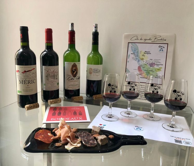 Bordeaux wine: tasting class 4 red wines pairing charcuterie - Practical Tips for Participants