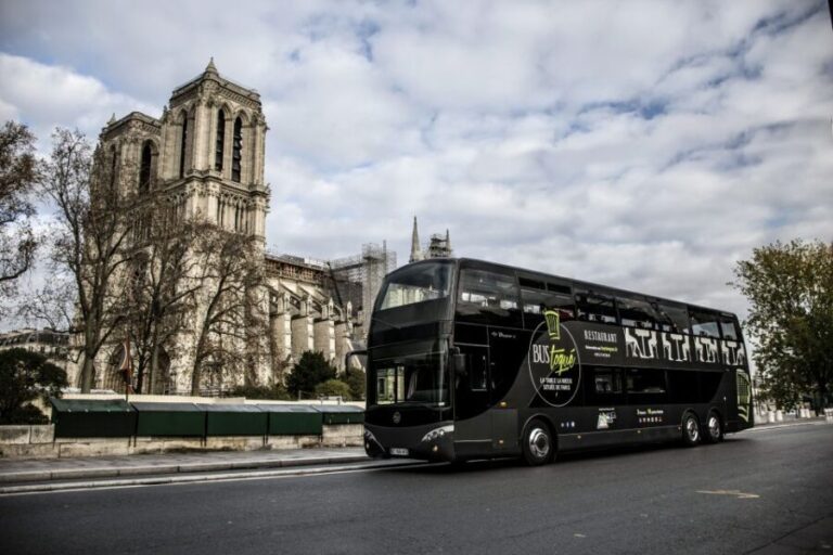 Champs Elysées Bus Toqué Lunch w/ a Glass of Champagne - Is It Worth It?