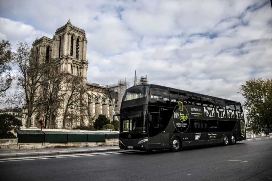 Champs Elysées Bus Toqué Lunch w/ a Glass of Champagne - Is It Worth It?