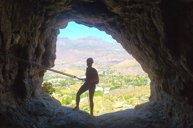 Climbing + Zipline + Via Ferrata + Cave. Adventure route in Gran Canaria - Key Points