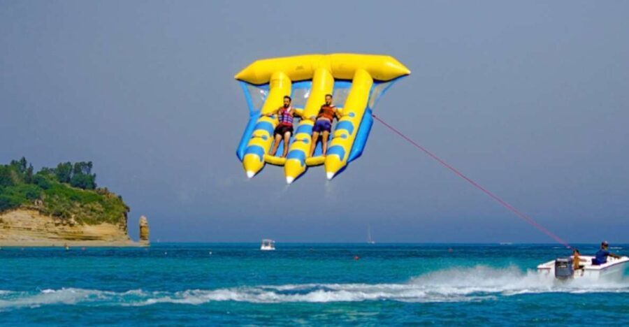 Corfu: Sidari Watersports Fly Fish tubing ride - Whats Included and Practicalities