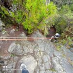 Dry canyoning Chimoche - Descending the Basalt Walls