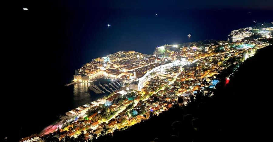 Dubrovnik Night Drive: Lights of the Adriatic - Exploring Dubrovnik from Mount Srd