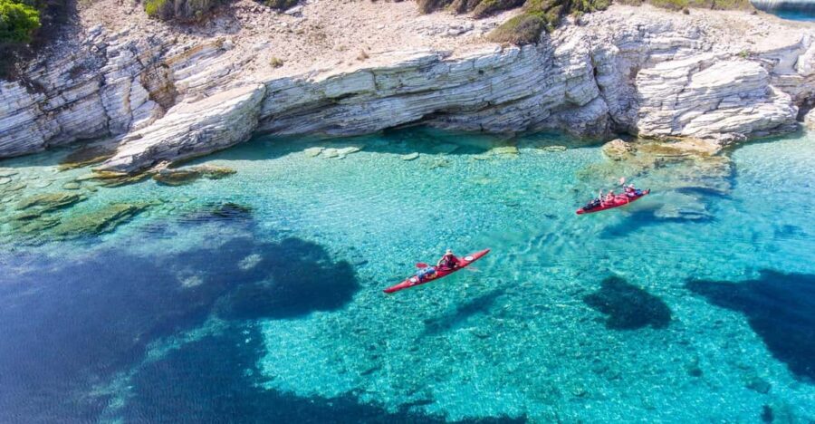 Family Sea Kayak at Meganisi - Lefkada - Discovering Meganisi on Sea Kayak