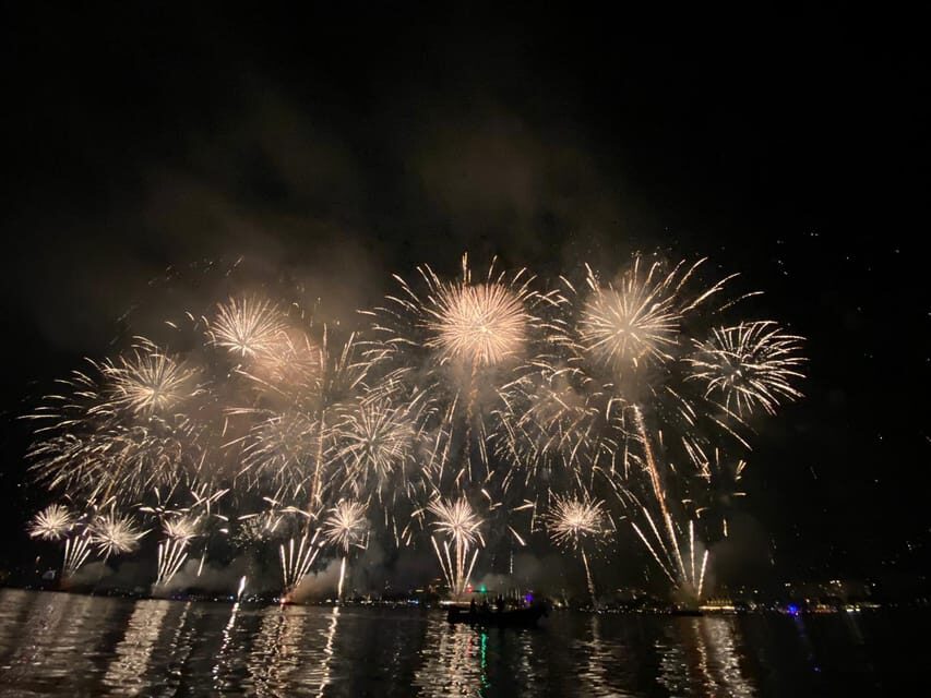 Fireworks and sunset catamaran cruise from Théoule - The Itinerary in Detail