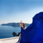 Flying Dress Photoshoot in Santorini - Who Would Love This Experience?