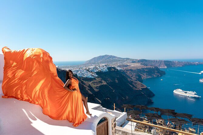 Flying Dress Photoshooting Santorini - What the Experience Looks Like