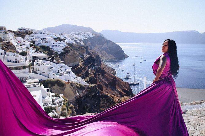 Flying Dress Private Photoshoot Santorini - The Experience: What to Expect from a Flying Dress Photoshoot in Santorini