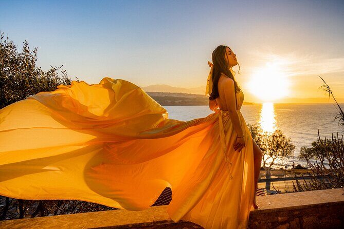 Flying Dresses Photo Shoot in Crete - How the Photo Session Unfolds
