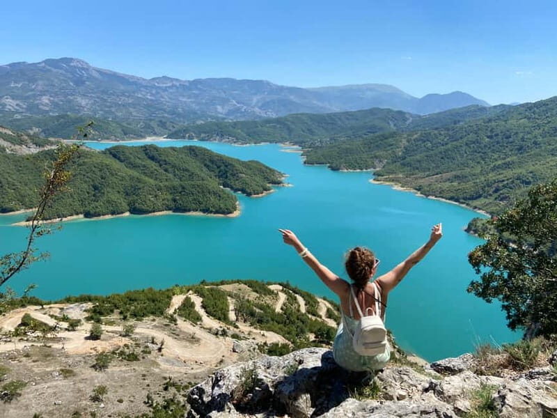 From Durres/Golem: Bovilla lake view with hiking - Day trip - Hiking to the Views