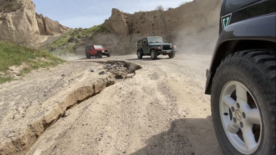 From Fira: Santorini Wrangler Jeep Convoy Tour & Villages - The Itinerary: From Pyrgos to Akrotiri