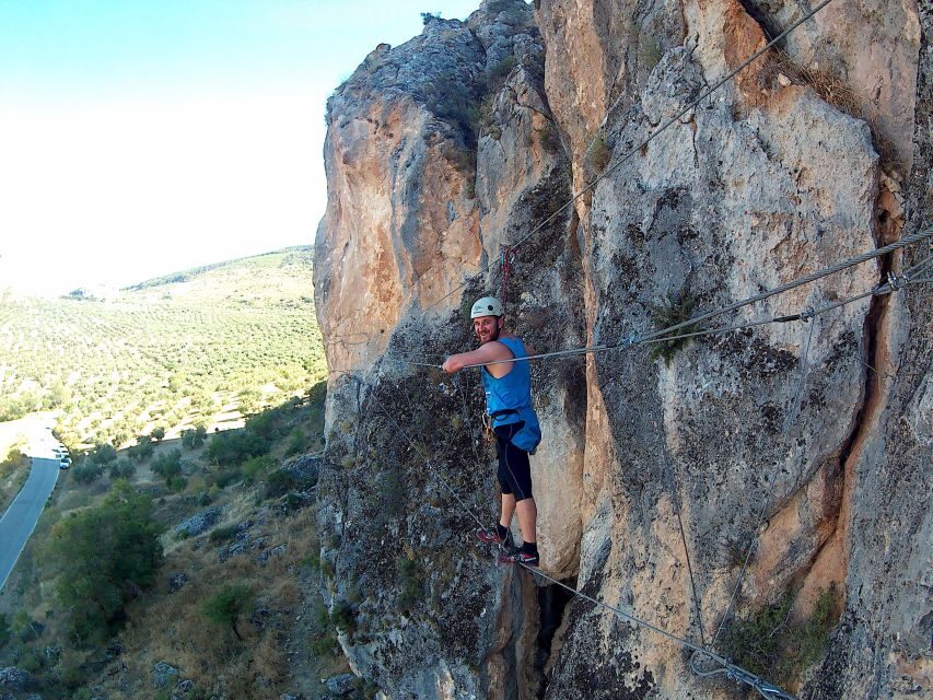 From Granada: 3-Hour Vía Ferrata in Moclín - What the Route Looks Like
