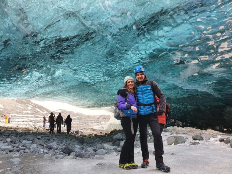 From Jökulsárlón: Crystal Blue Ice Cave Super Jeep Tour - Inside the Blue Ice Cave